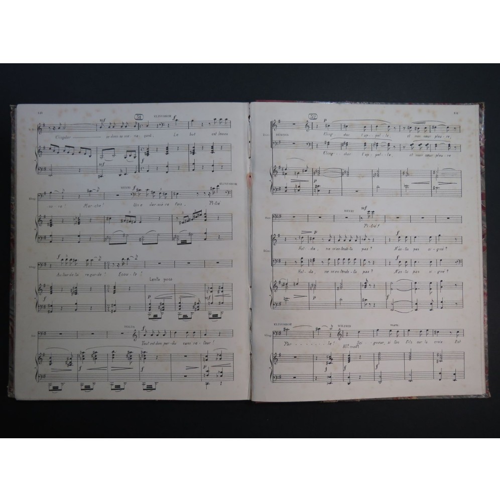 CHANOINE-DAVRANCHES Raymond Klingshor Opéra Chant Piano 1914