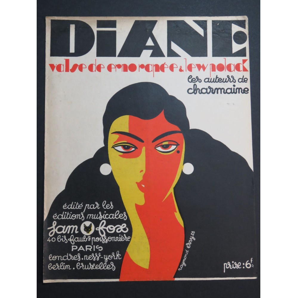 RAPEE Erno POLLACK Lew Diane Chant Piano 1928
