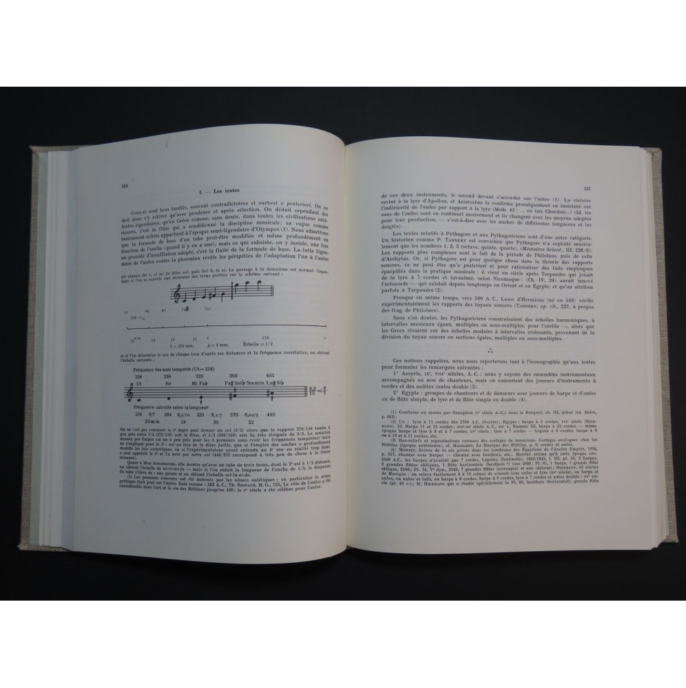 WEBER Edith La Résonance dans les Échelles Musicales 1963