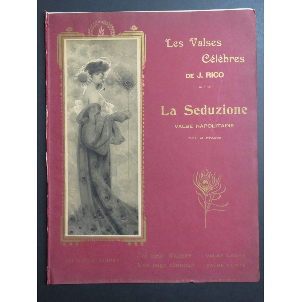 RICO Joseph La Seduzione Piano 1909