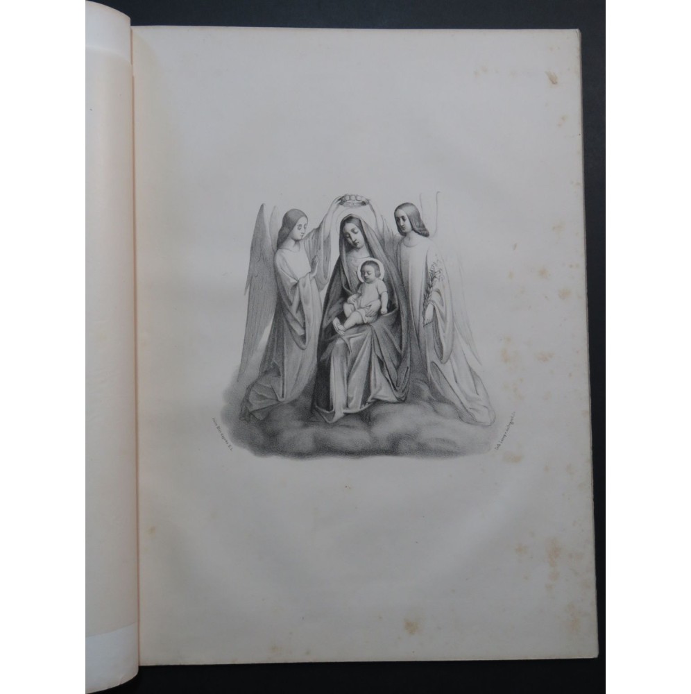 LAMBILLOTTE Abbé Mélodies Religieuses Romances à Marie Chant Piano 1841