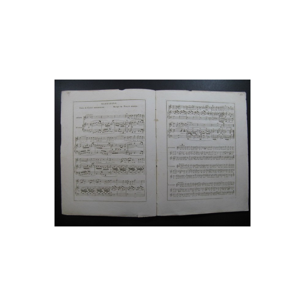 BAZIN François Madeleine Piano Chant XIXe siècle