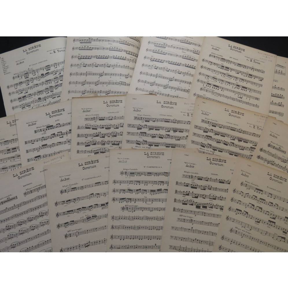 AUBER D. F. E. La Sirène Ouverture Orchestre