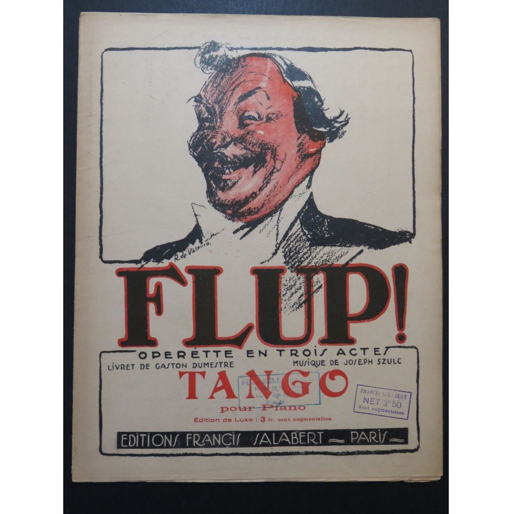 SZULC Joseph Flup! Tango Piano 1919